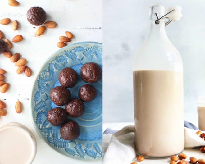 Chocolate Peanut Butter Almond Milk - The Toasted Pine Nut
