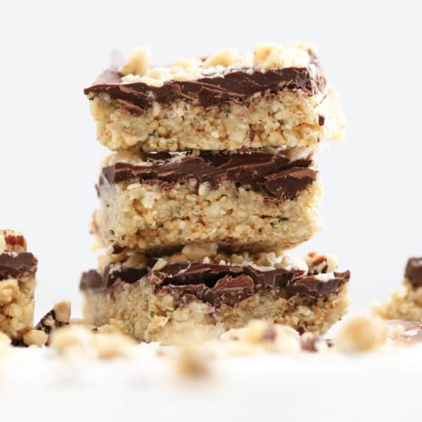 No Bake Hazelnut Crunch Bars - The Toasted Pine Nut