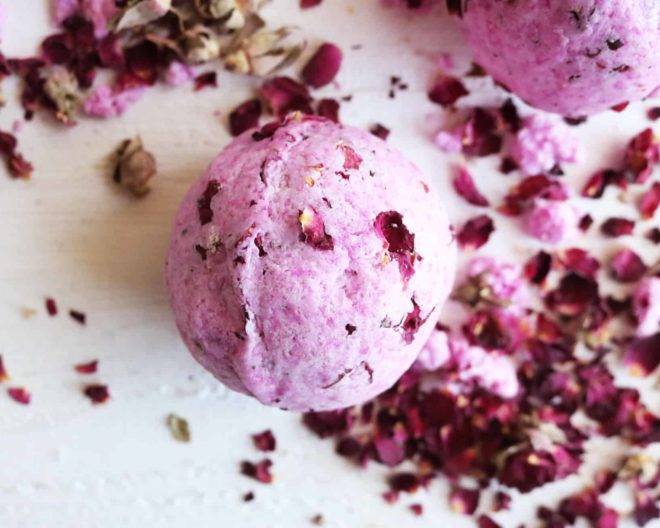 Rose Petal Bath Bombs - The Toasted Pine Nut