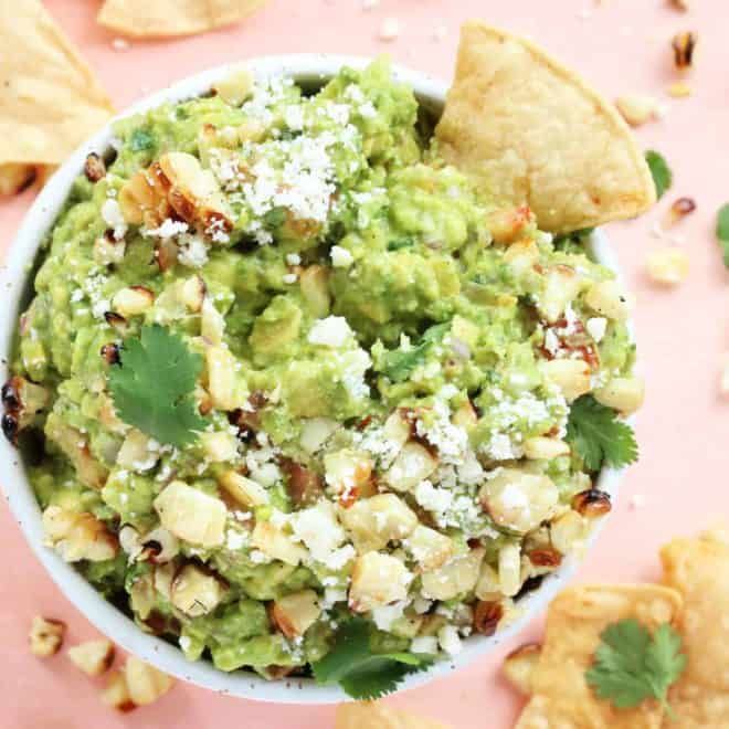 Loaded Cotija + Corn Guacamole - The Toasted Pine Nut