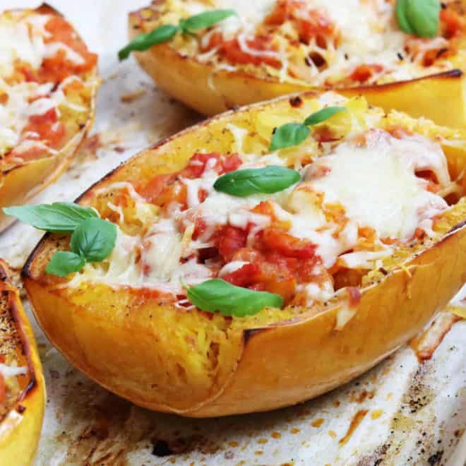 Roasted Spaghetti Squash + Pumpkin Marinara - The Toasted Pine Nut