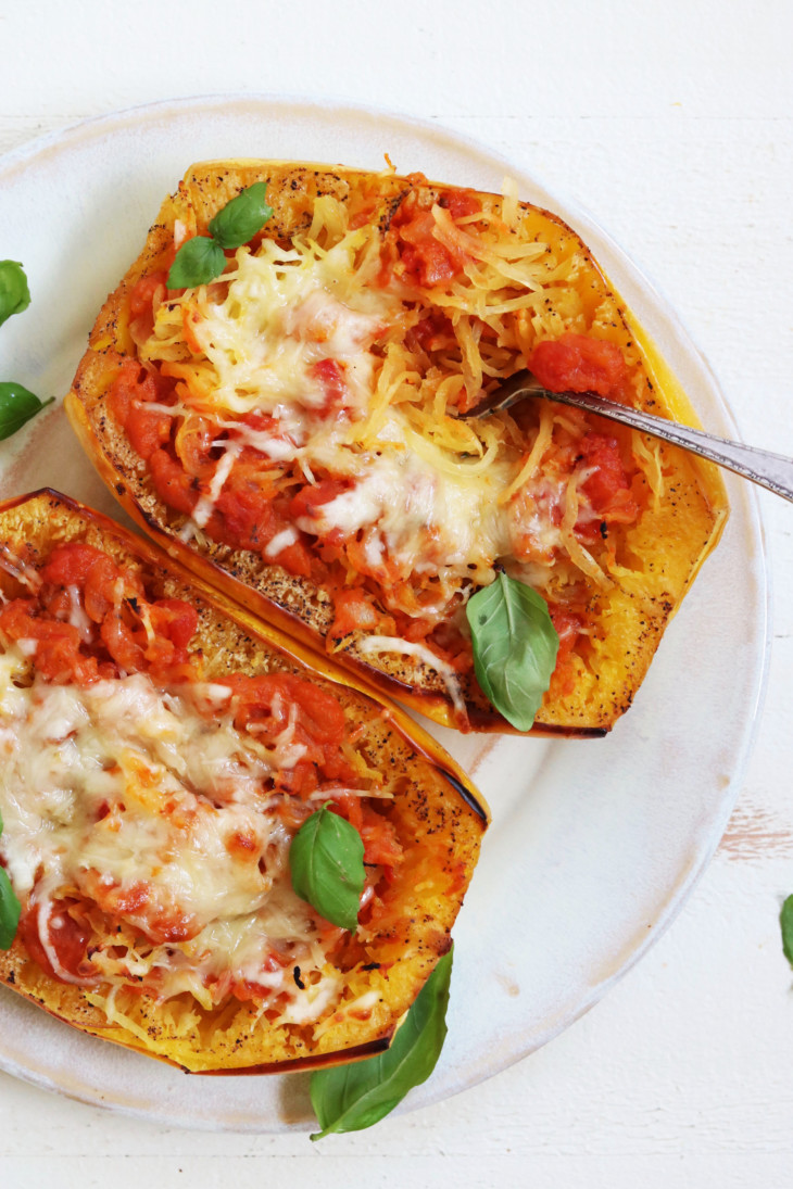 Roasted Spaghetti Squash + Pumpkin Marinara - The Toasted Pine Nut