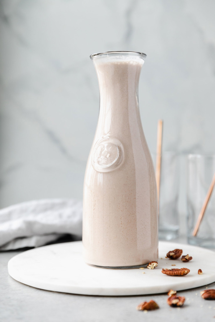 Homemade Pecan Nut Milk - The Toasted Pine Nut