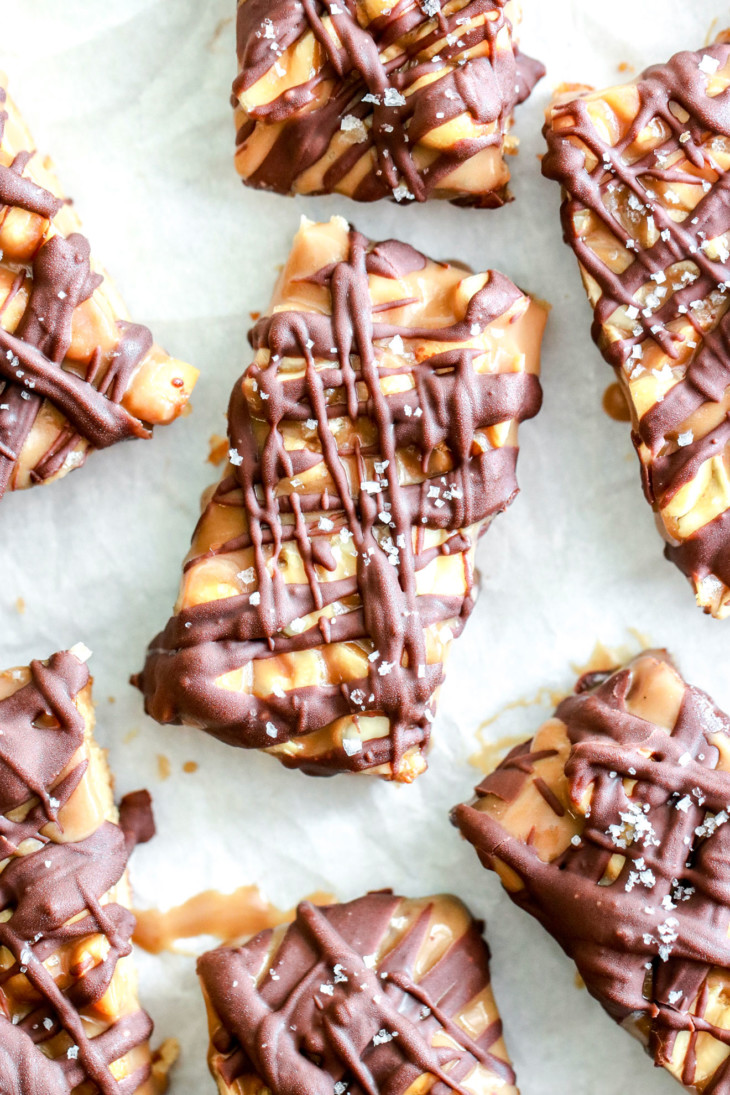 Homemade Vegan Snickers Bars - The Toasted Pine Nut