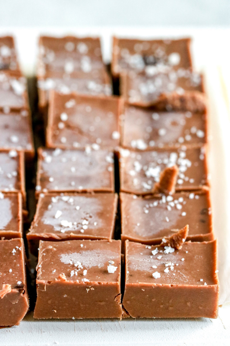 Chocolate Tahini Freezer Fudge - The Toasted Pine Nut