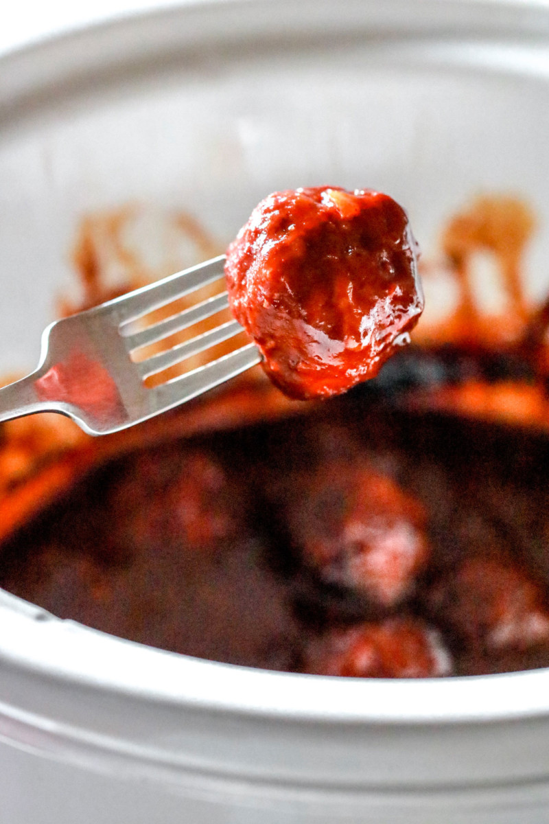 Slow Cooker BBQ Turkey Meatballs - The Toasted Pine Nut
