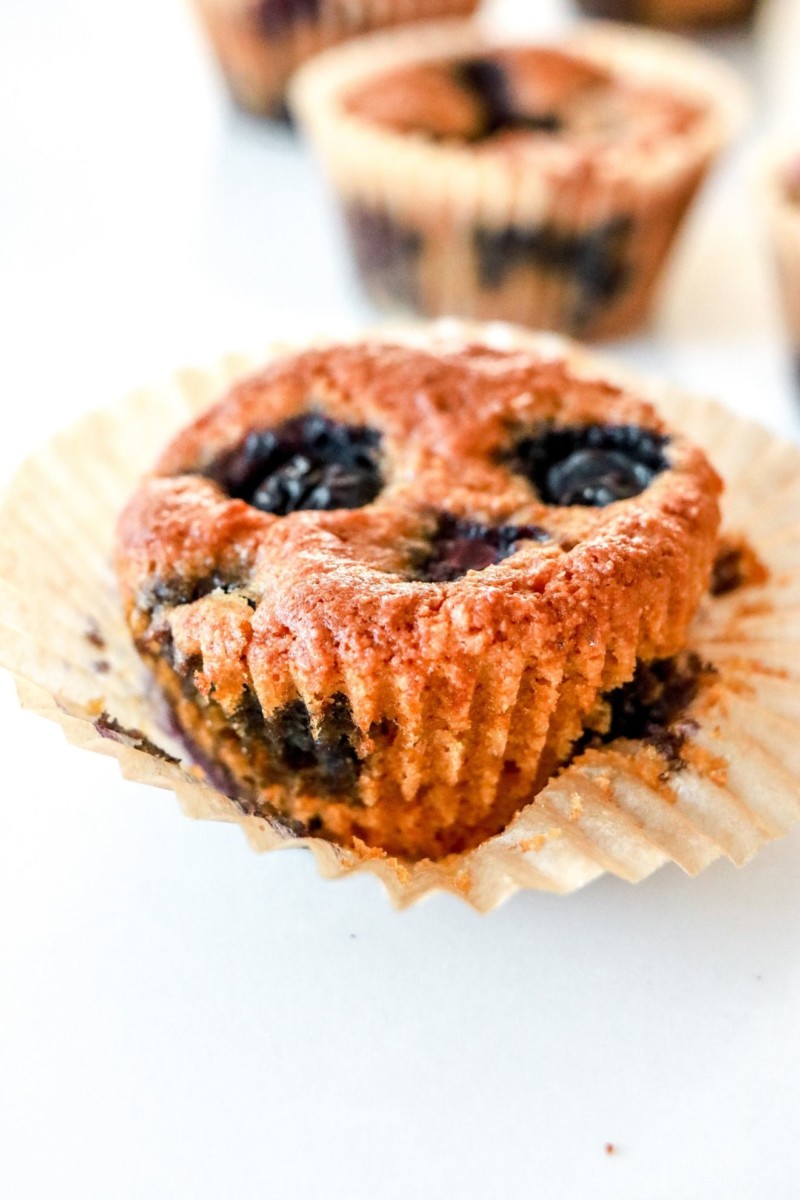 Tender Gluten Free Blueberry Muffins with Almond Flour - The Toasted ...