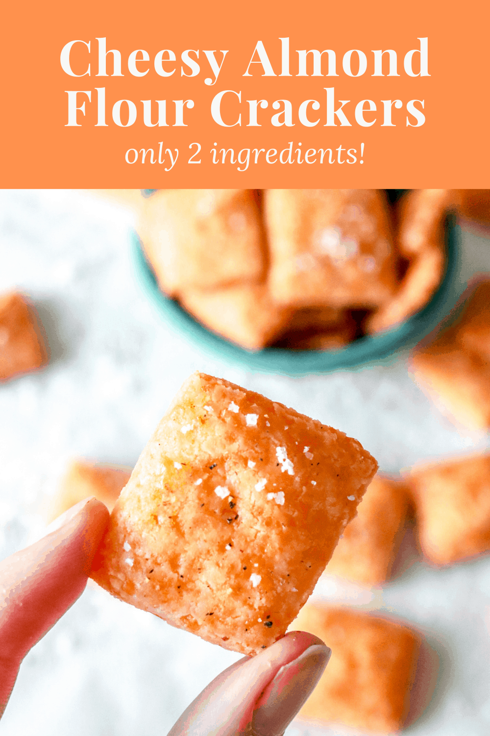20-Min Cheesy Almond Flour Crackers (only 2 ingredients!) - The Toasted ...