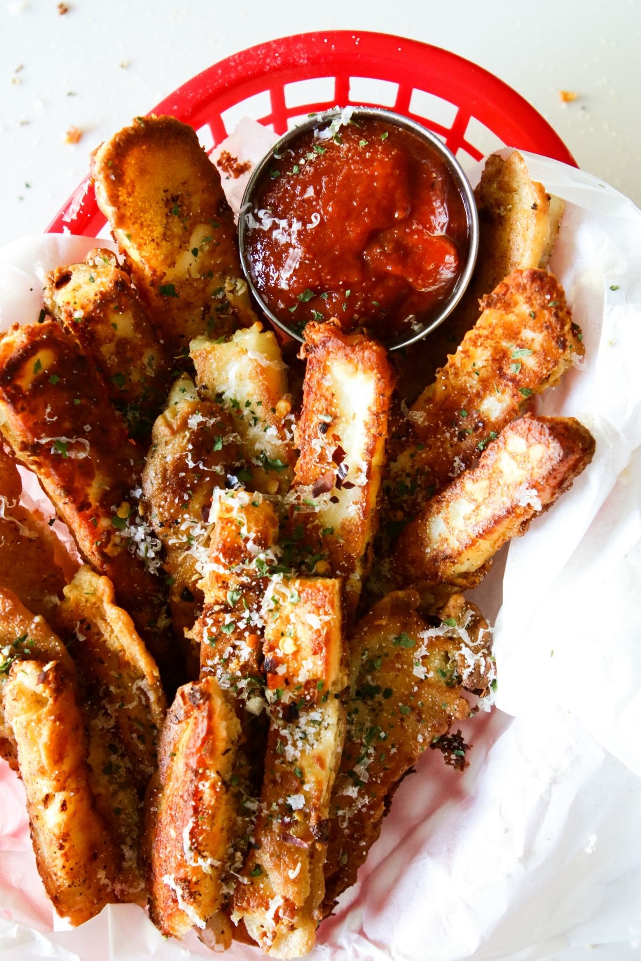 Crispy Halloumi Fries - The Toasted Pine Nut