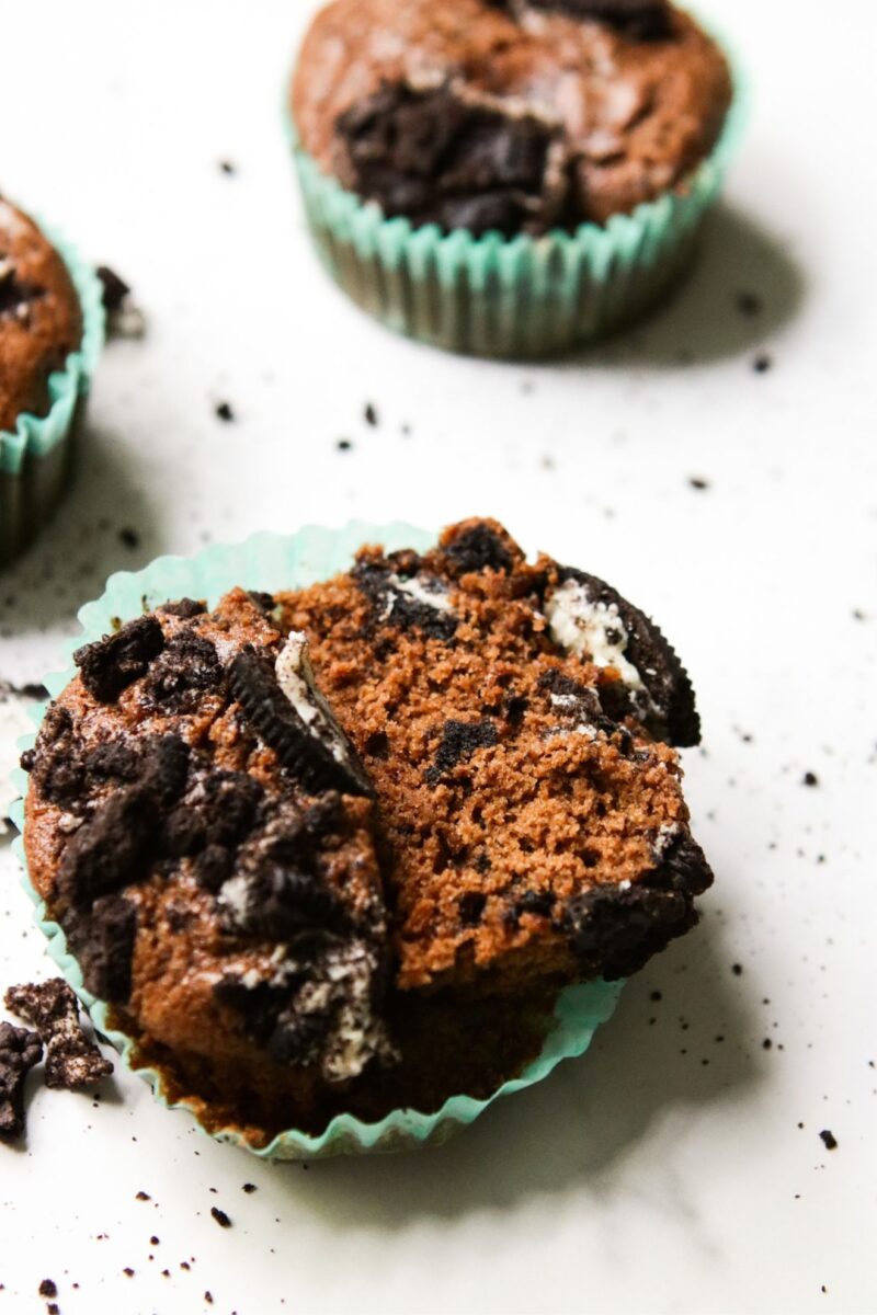 20-Min Double Chocolate Oreo Muffins - The Toasted Pine Nut