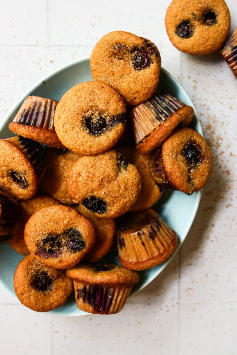 25-Min Sweet Mini Blueberry Muffins (Made with Almond Flour) - The ...