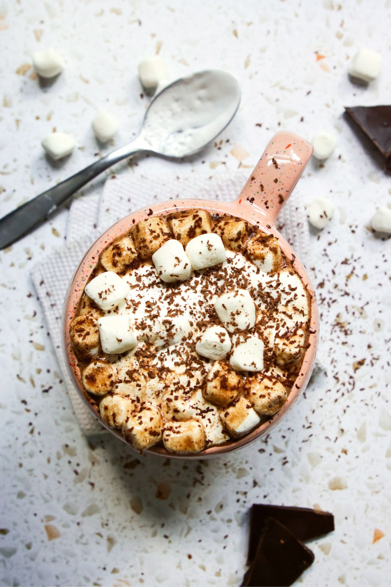 Intensely Rich Hot Chocolate Coffee in 5 minutes - The Toasted Pine Nut