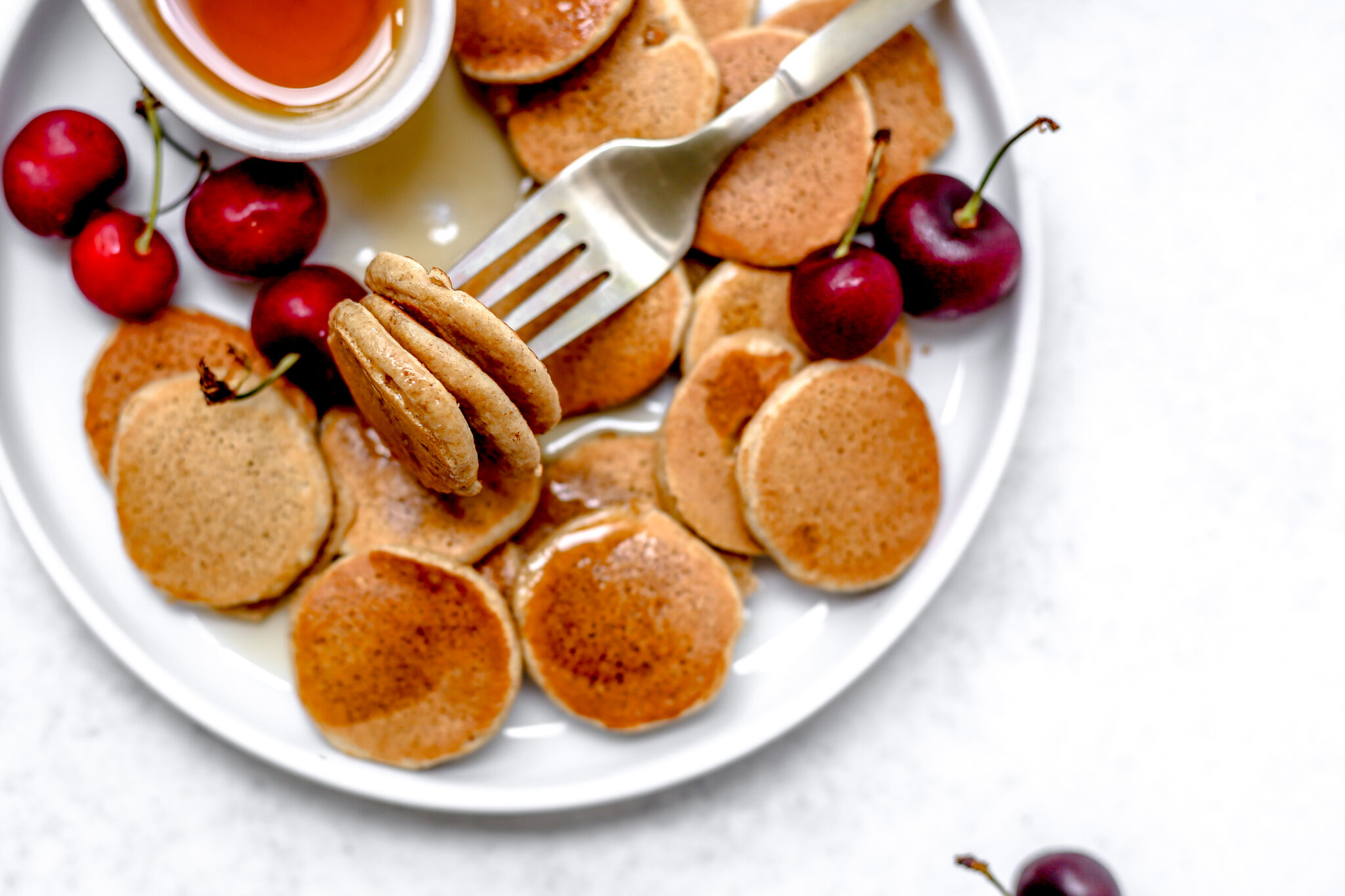 Perfectly Pop-able Mini Pancakes in 15 minutes - The Toasted Pine Nut